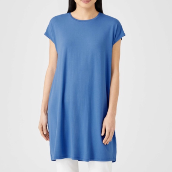 Eileen Fisher | Dresses | New Crew Nk Short Boxy Dress | Poshmark